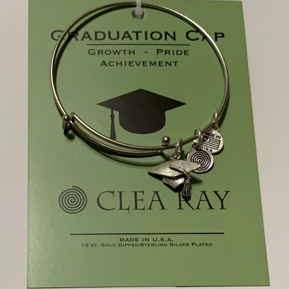 Jewelry | Clea Ray Sterling Silver Plated Graduation Cap Charm ...